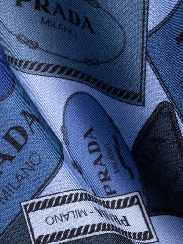 Prada Printed Twill Scarf