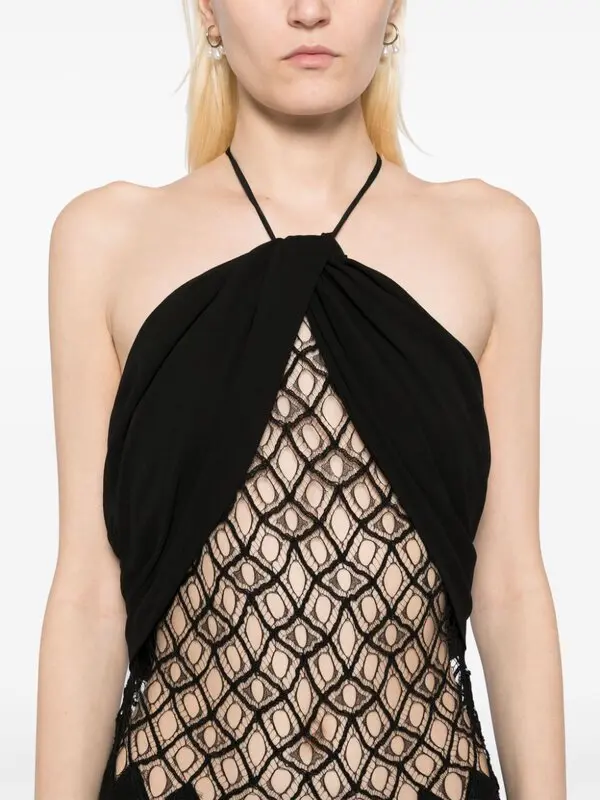 christopher esber fluted silk column dress Christopher Esber Fluted Silk Column Dress
