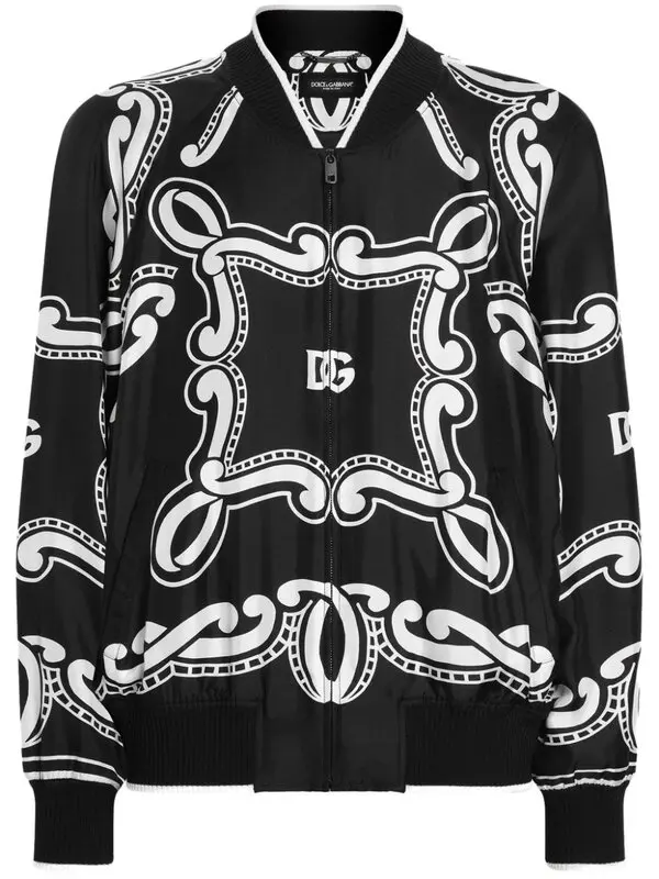 Dolce & Gabbana Bandana-print Bomber Jacket