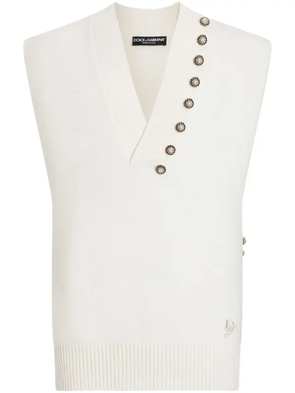 Dolce & Gabbana Crystal-embellished Vest