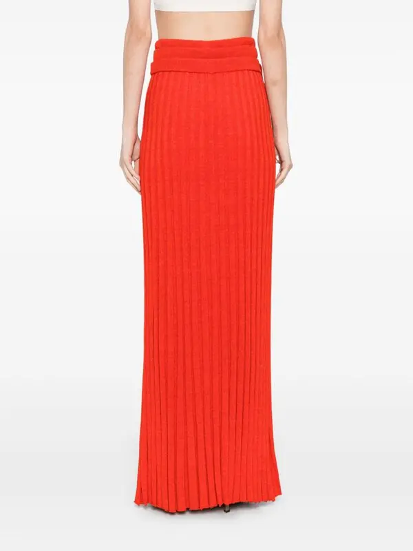 Christopher Esber Straccio Ribbed Skirt - Orange