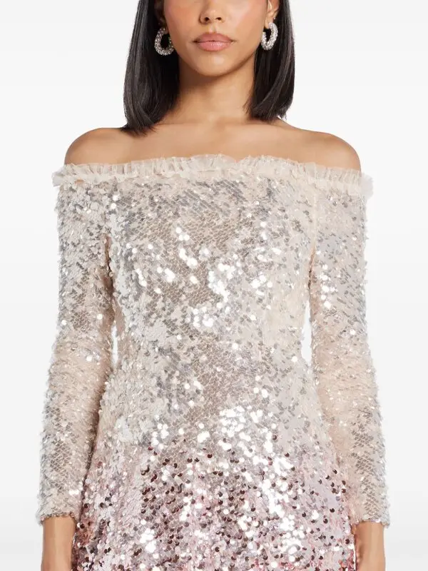 Needle & Thread Hallie Sequin Dress - Pink | Editorialist