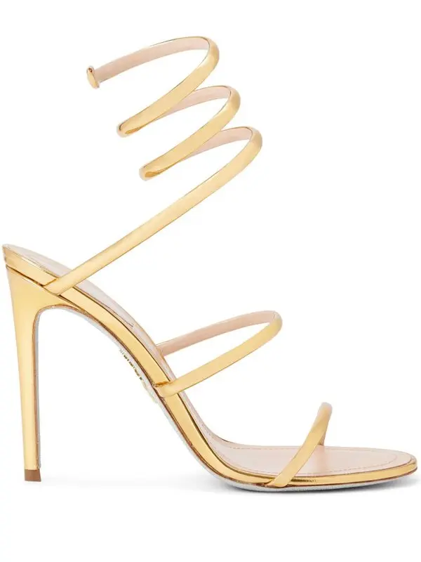 Rene Caovilla Cleo Sandals - Gold