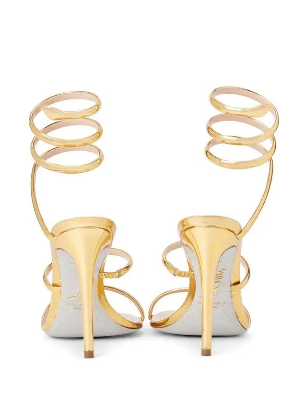 Rene Caovilla Cleo Sandals - Gold