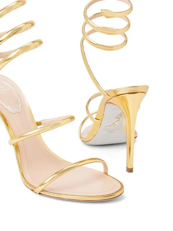 Rene Caovilla Cleo Sandals - Gold