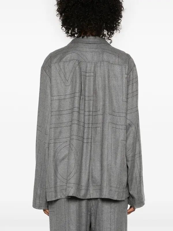 TOTEME Monogram Flannel Pj Top