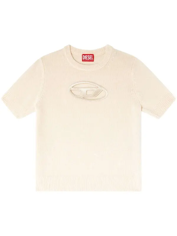 DIESEL® M-argarin-ss Knitted Top - Neutrals