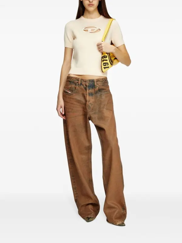 DIESEL® M-argarin-ss Knitted Top - Neutrals