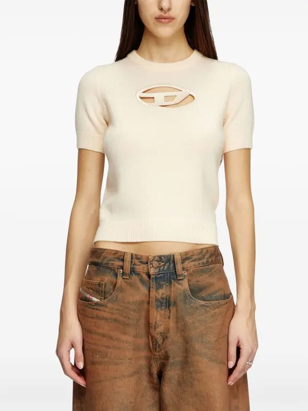 DIESEL® M-argarin-ss Knitted Top - Neutrals