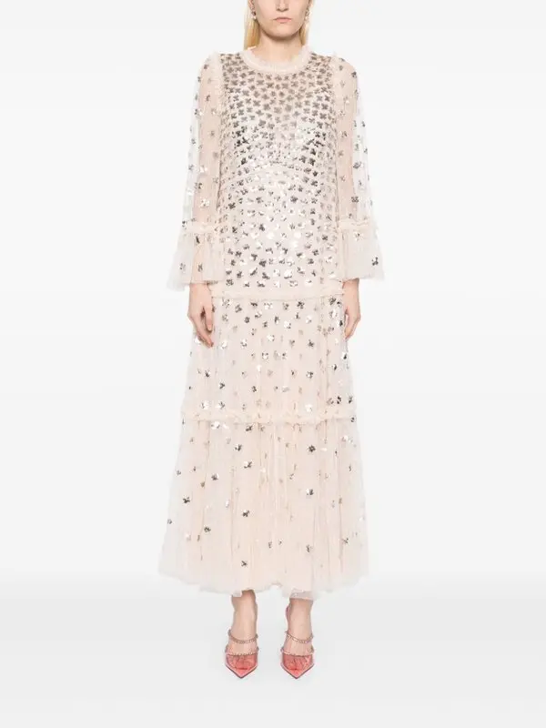 NEEDLE & THREAD Glisten Tiered Gown