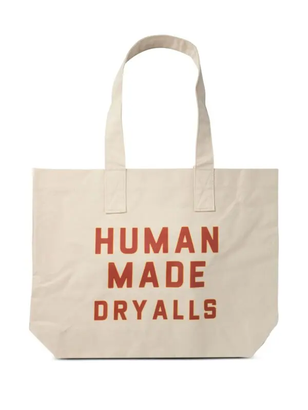 HUMAN MADE Logo Print Tote Bag - White