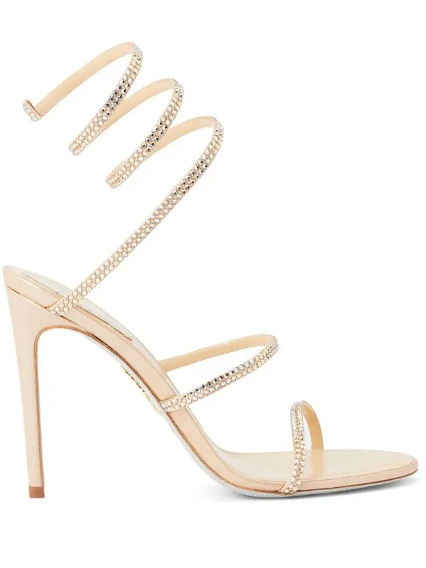 Rene Caovilla 105mm Cleo Sandals - Pink