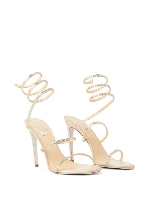 Rene Caovilla 105mm Cleo Sandals - Pink