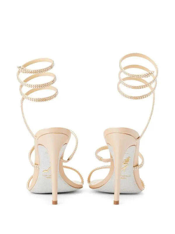 Rene Caovilla 105mm Cleo Sandals - Pink