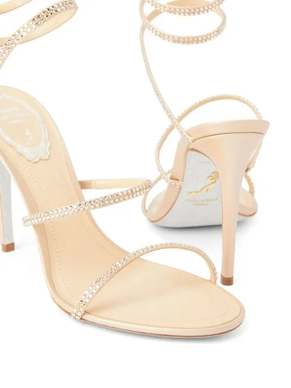 Rene Caovilla 105mm Cleo Sandals - Pink