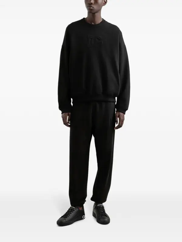 Dolce & Gabbana Logo-embossed Sweatshirt - Black
