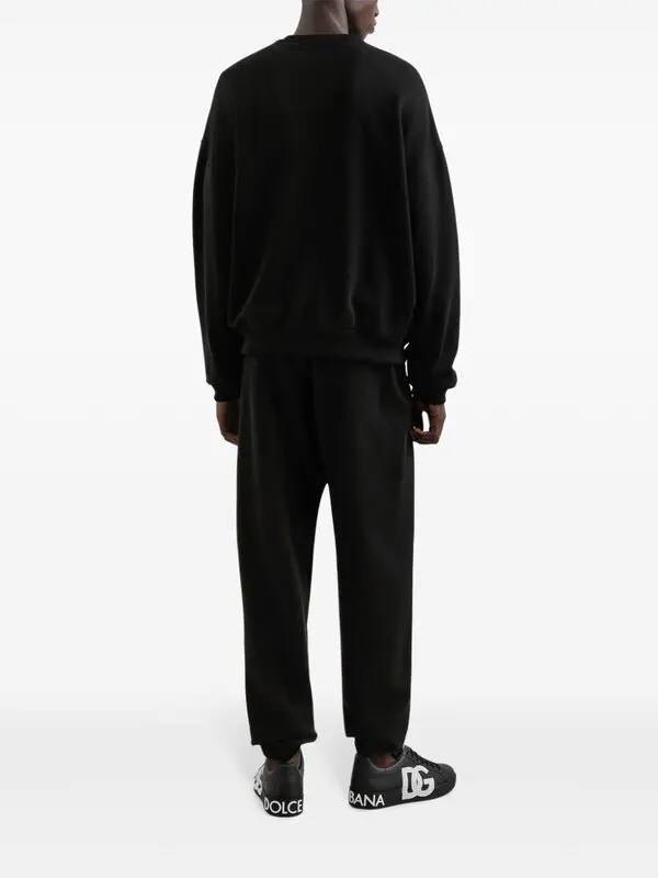 Dolce & Gabbana Logo-embossed Sweatshirt - Black