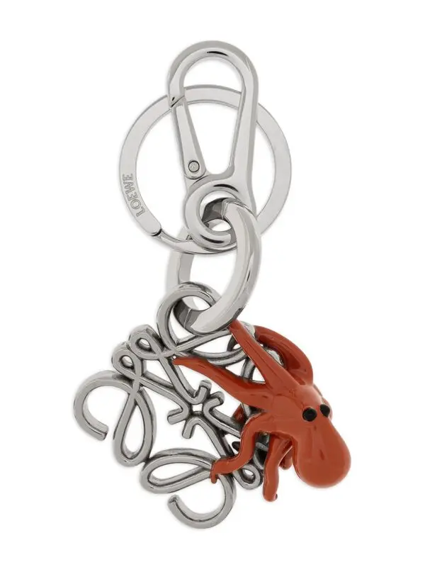 Loewe Octopus Anagram Keyring - Silver | Editorialist
