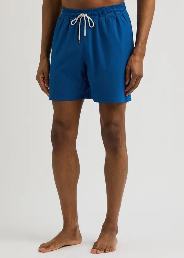 Ralph Lauren Logo Shell Swim Shorts - Blue