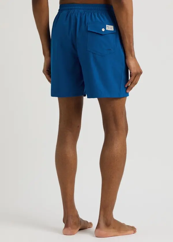 Ralph Lauren Logo Shell Swim Shorts - Blue