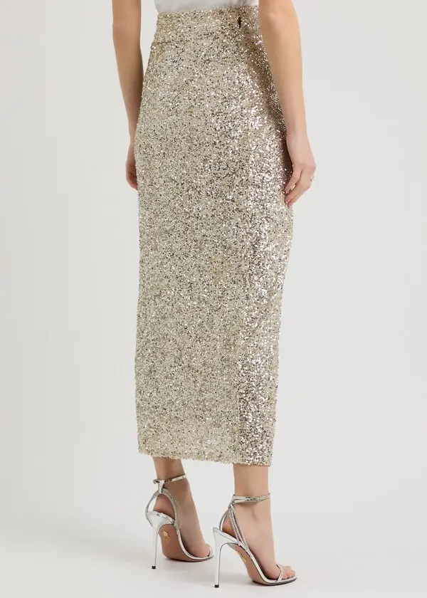 never fully dressed glitter skirt Sequin Maxi Wrap Jaspre Skirt – Never Fully Dressed main image 0