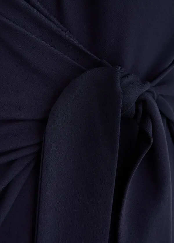 Diane Von Furstenberg Avi Wrap-effect Maxi Dress - Dark Navy