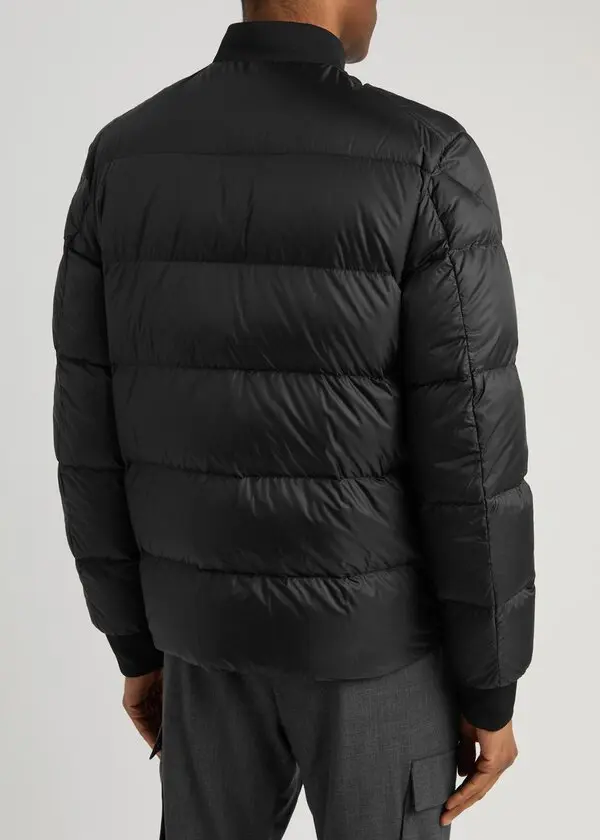 Moncler Bazena Quilted Shell Bomber Jacket - Black