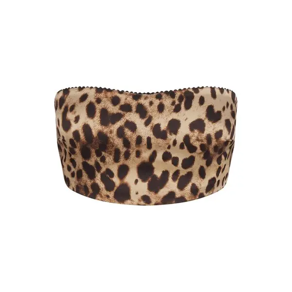 Skims Dolce&Gabbana X Silk Bandeau - Leopard | Editorialist display picture 3