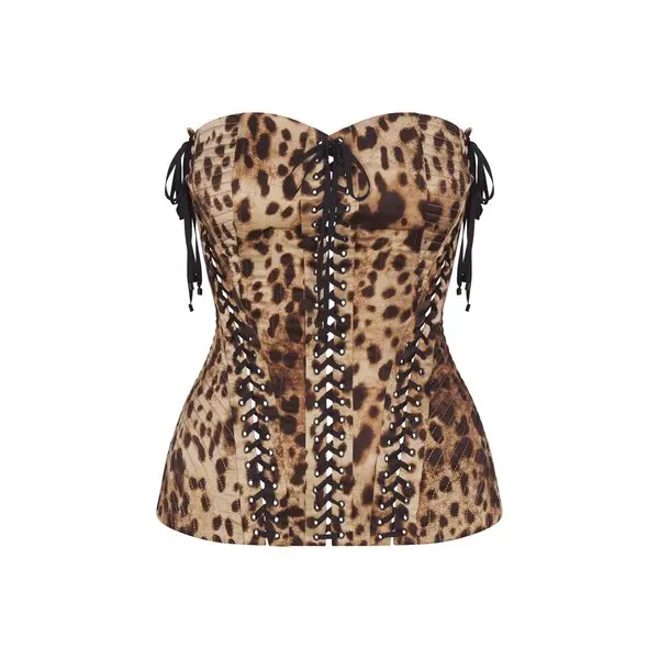 SKIMS Dolce And Gabbana X Silk Lace Up Corset