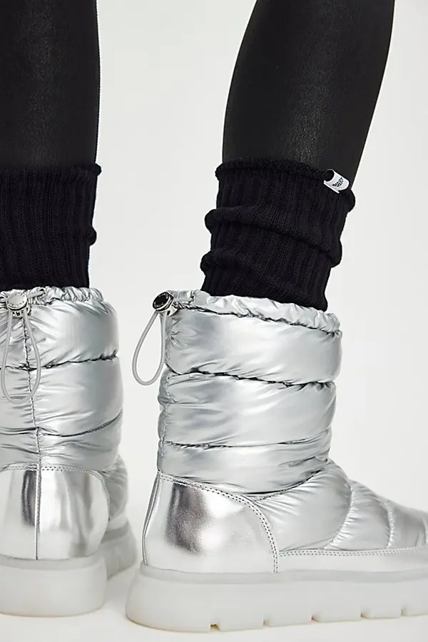 Hunter Maribel Snow Boots - Silver