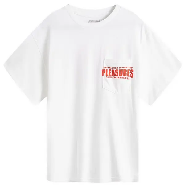 PLEASURES Staff Pocket T-shirt - White