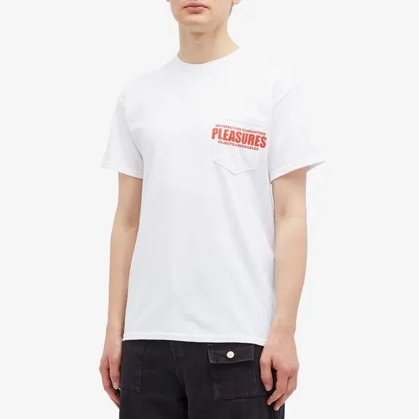 PLEASURES Staff Pocket T-shirt - White