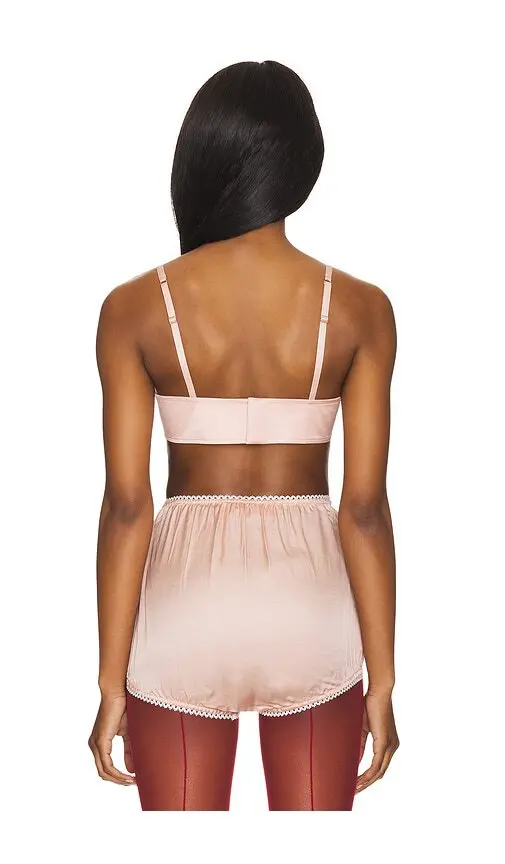 Fiorucci Embroidered Satin Heart Bralette In . Also