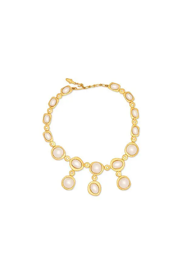 KENNETH JAY LANE Pearl Statement Necklace - Gold