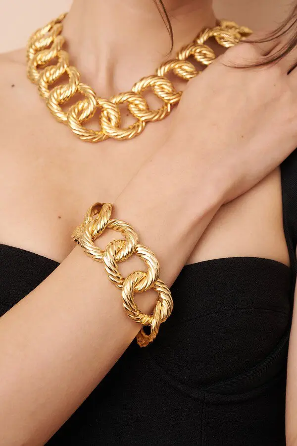 KENNETH JAY LANE Twisted Link Bracelet