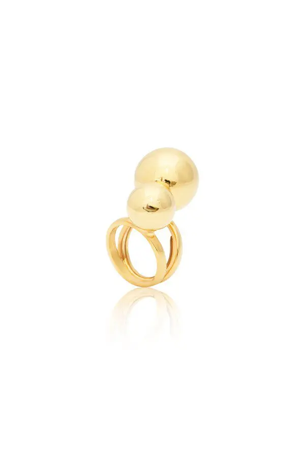 KENNETH JAY LANE Double Ball Adjustable Ring