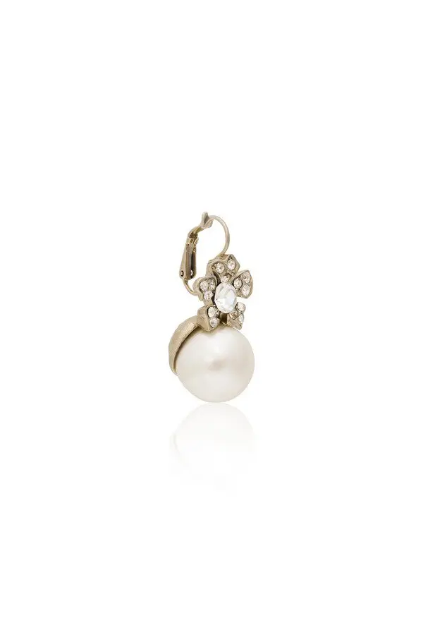 KENNETH JAY LANE Pearl Flower Earrings