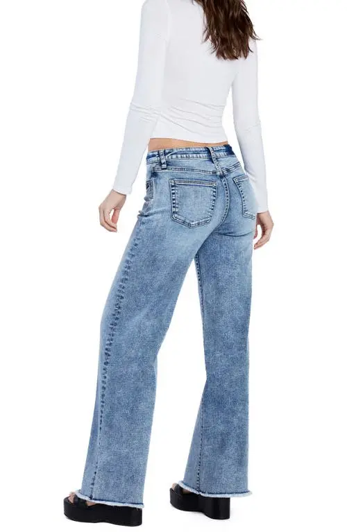 HINT OF BLU Drawstring Wide Leg Jeans