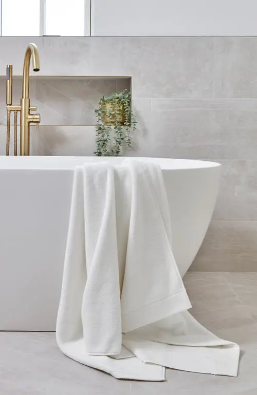 CHRISTY Luxe Heavyweight 100% Turkish Cotton Hand Towels - White