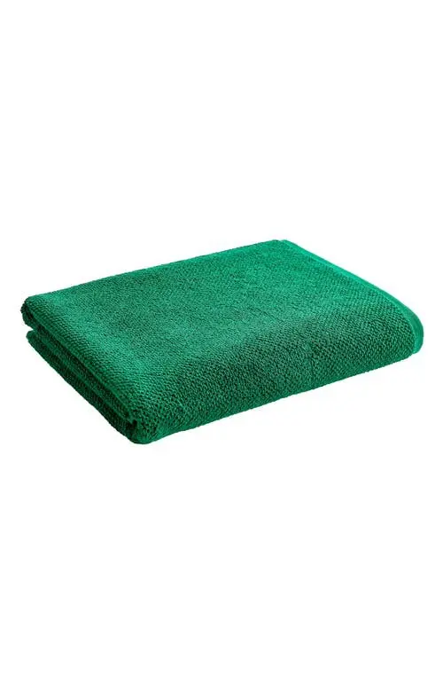CHRISTY Brixton Textured Popcorn Weave Bath Sheets - Emerald