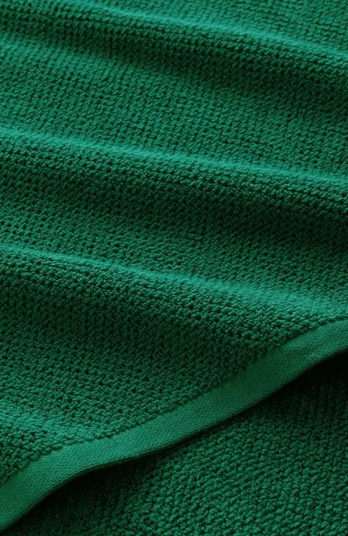 CHRISTY Brixton Textured Popcorn Weave Bath Sheets - Emerald