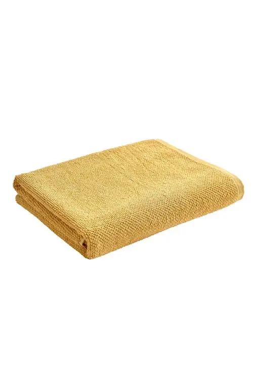 CHRISTY Brixton Textured Popcorn Weave Bath Sheets - Saffron