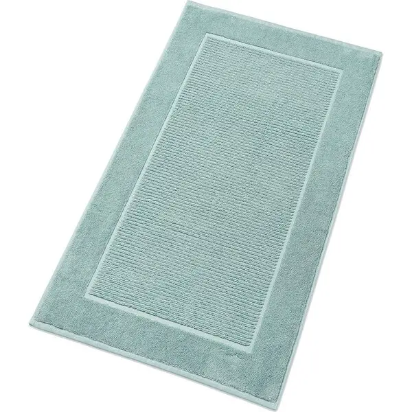 CHRISTY Supreme 1000gsm Extra Absorbent Cotton Bath Mat - Mineral Blue