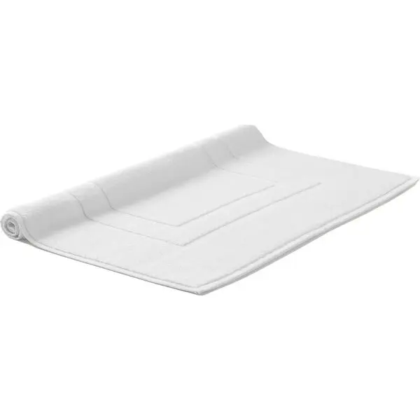 CHRISTY Brixton Textured Soft Cotton Bath Mat - White