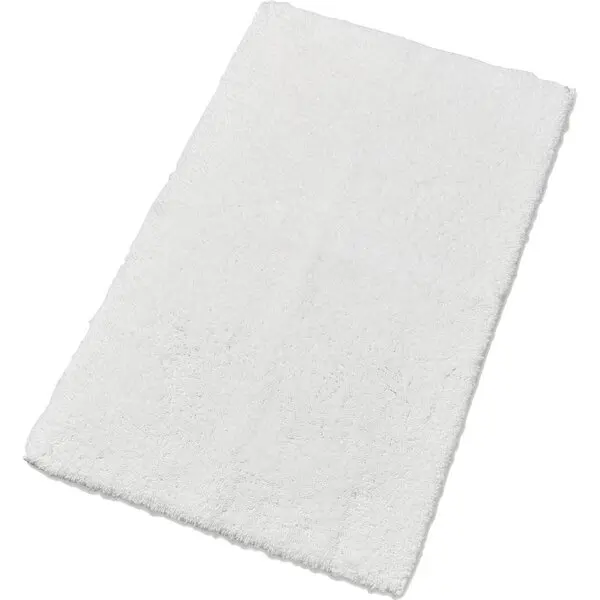 CHRISTY Deep Pile Thick Non-slip Bath Rug - White