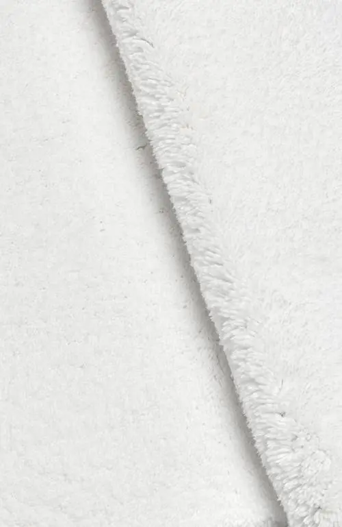 CHRISTY Deep Pile Thick Non-slip Bath Rug - White