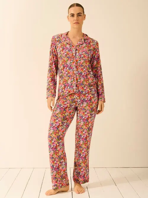 STRIPE & STARE Long Pyjama Set - Botanic Bloom