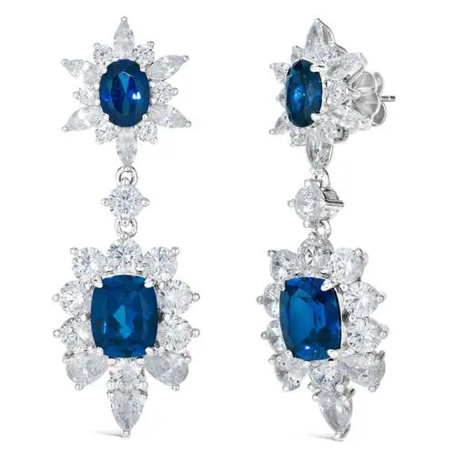 ANNA ZUCKERMAN Berkshire Drop Earrings - Blue Sapphire