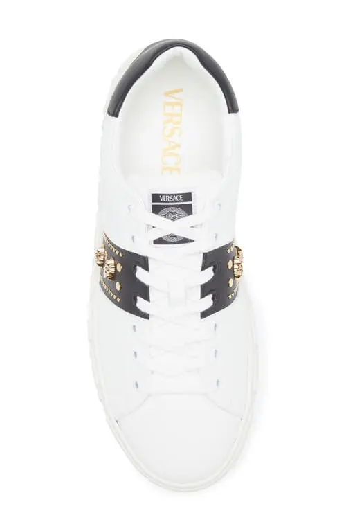 Versace Studded Greca Sneakers