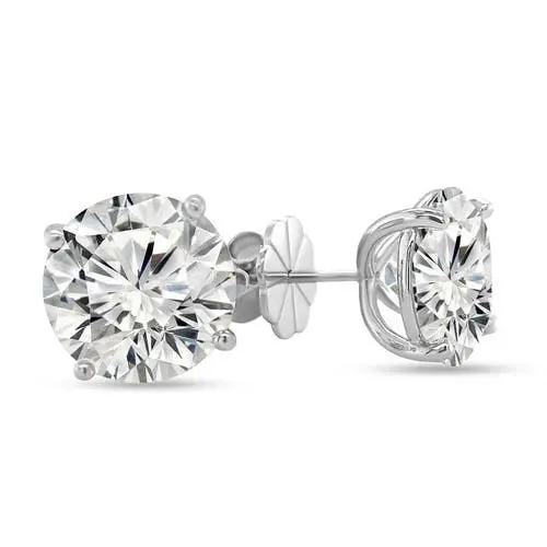 ANNA ZUCKERMAN Anastasia Stud Earrings - Platinum